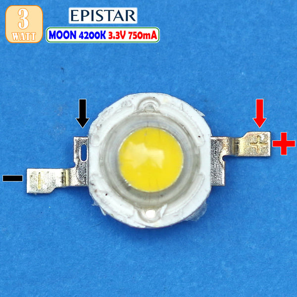 HPL 3W 4200K 4500K MOON Light Mata Lampu LED Baca Studio EpiStar 45mil ...