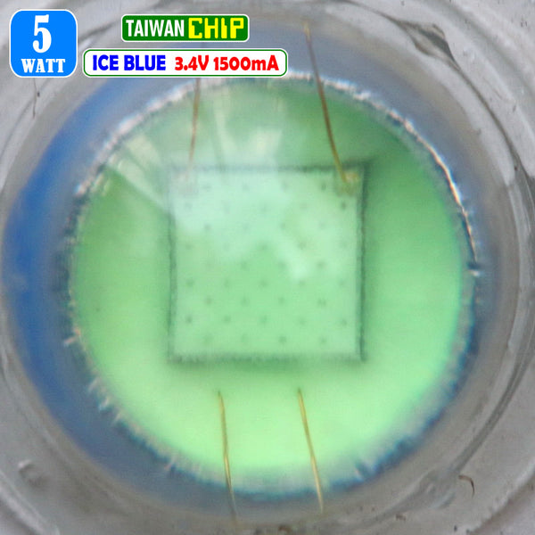 HPL 5W Led 470nm 475nm Ice Blue Biru Es Lampu Led Strobo Senja Kota DR ...