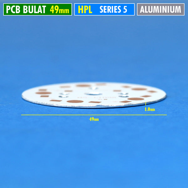 PCB HPL Bulat 49mm Seri 5 LED HPL 1W 3W 5W Aluminium Round PCB Plate D ...