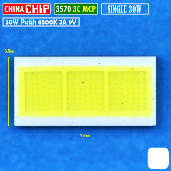 Chip LED 3570 30W 3C Single Putih MCP CSP Laser Projie Dakar BiLED 9V ...