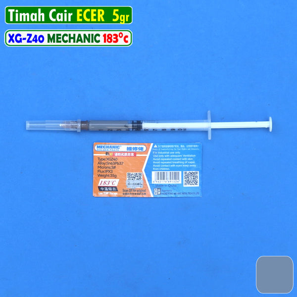 Eceran Timah Cair XGZ40 5gr Mechanic Pasta Solder Paste 183 Celcius ...