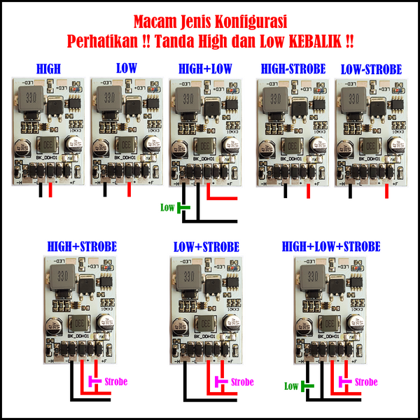 MULTI 2A 3A Strobo LED Driver XML XHP SST Projie Biled D2 MCP 3570 AKI ...