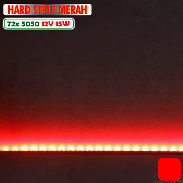 Hard Strip 99Cm MERAH 12V 15W 72x Led SMD 5050 Iklan Huruf Neon Box ...