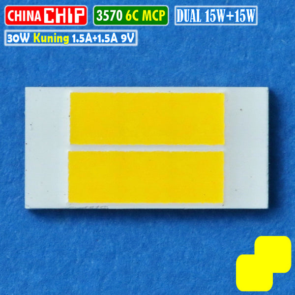 Chip LED 3570 30W 6C Dual Kuning Kuning MCP Laser D2 BiLED RTD AES 9V ...