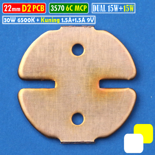 MCP D2 3570 22mm 30W 6C Dual Kuning Putih LED Laser BiLED RTD AES 9V ...